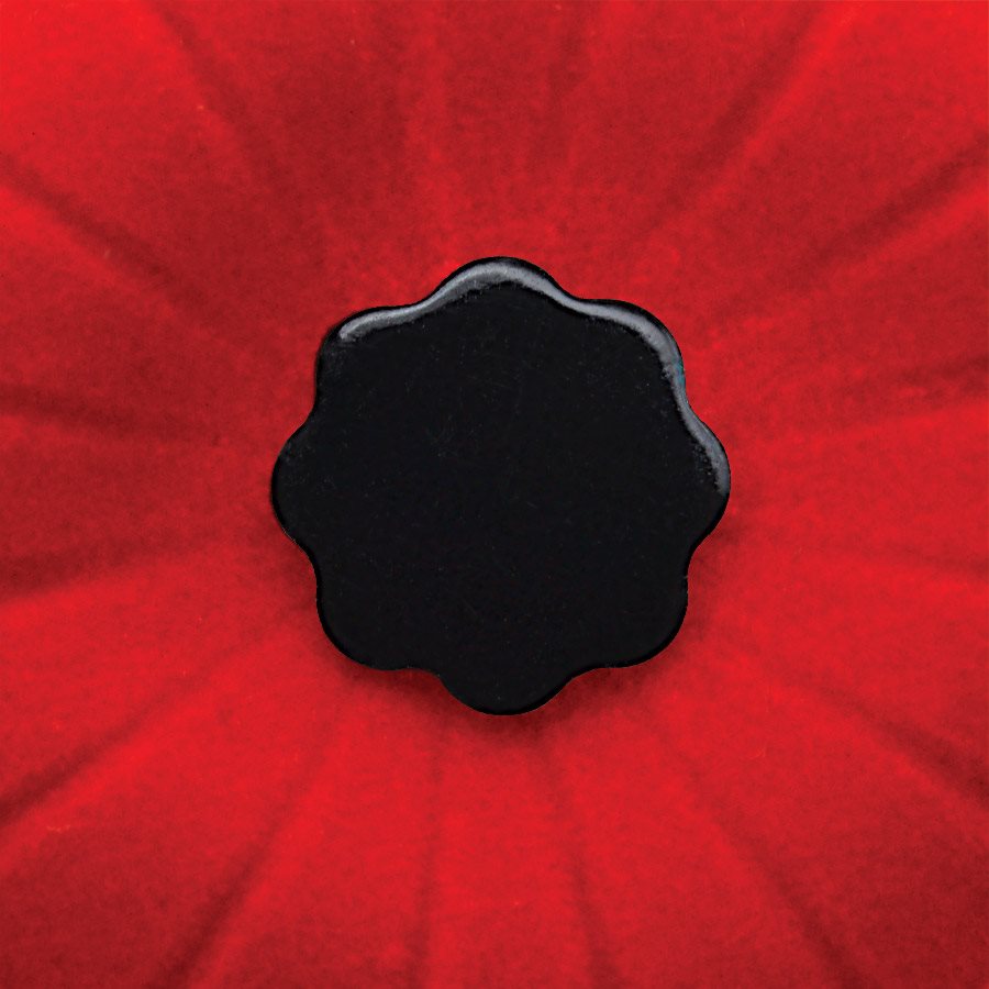 BLACK POPPY CENTRE PIN (Poppy not included)