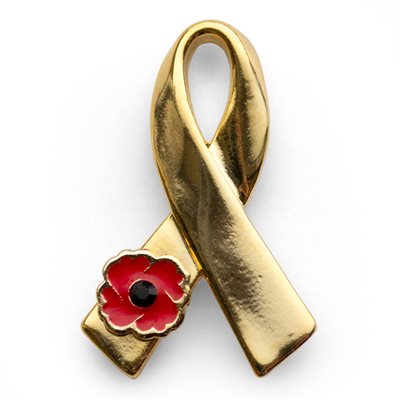 24K GOLD PLATED RIBBON PIN