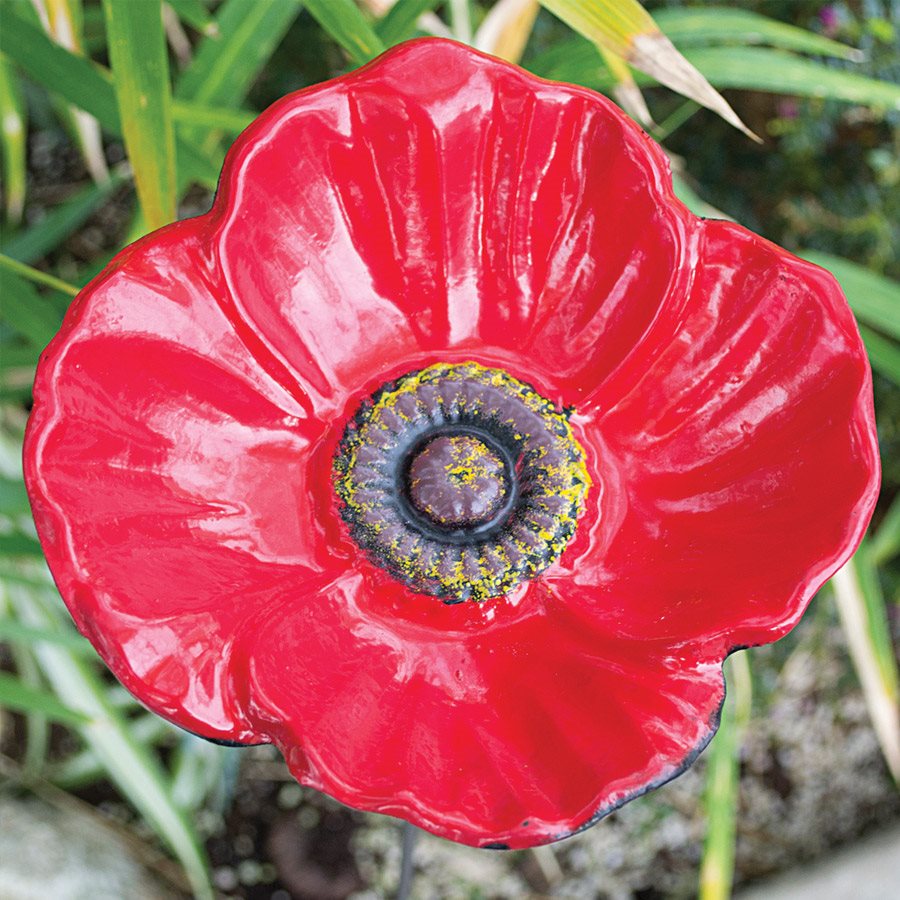 POPPY BIRD FEEDER (5 ¾” DIAMETER DISH)