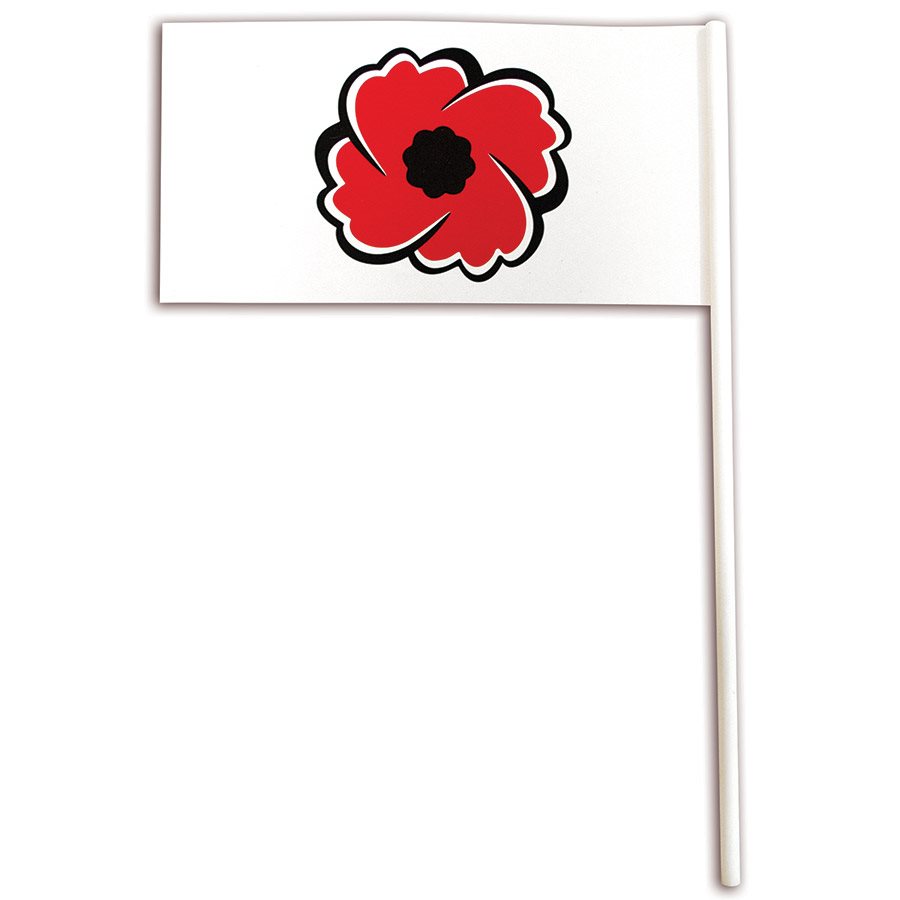 FLAG POPPY 6" x 3" PACKAGE OF 12