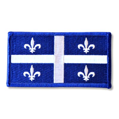 PATCH QUEBEC FLAG 2" X 4"