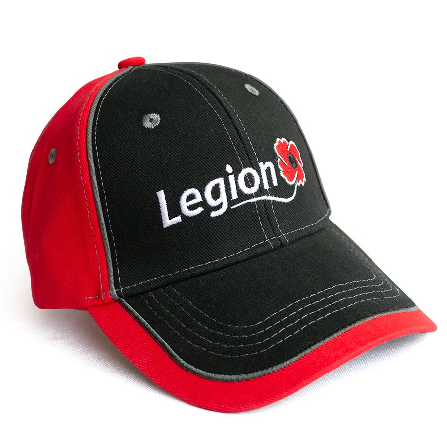 BALL CAP RED / BLACK LEGION LOGO