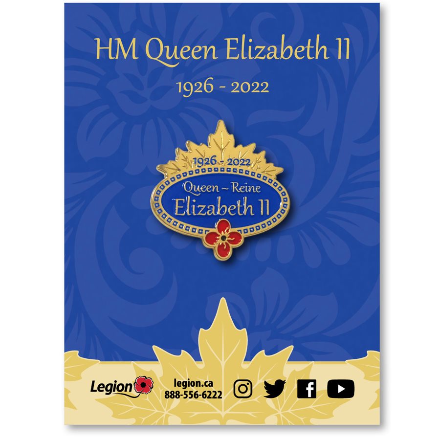 LAPEL PIN HM QUEEN ELIZABETH II