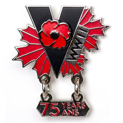 WWII 75th ANNIVERSARY LAPEL PIN